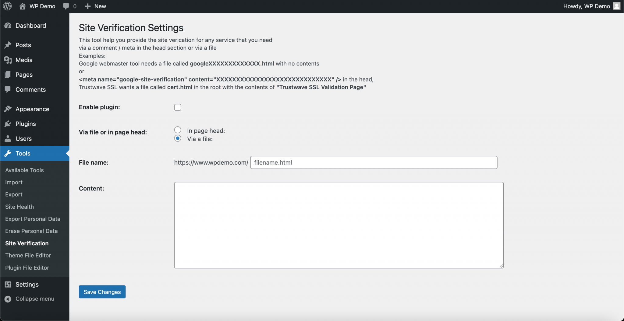 Website Verification Help – ContentManager.io
